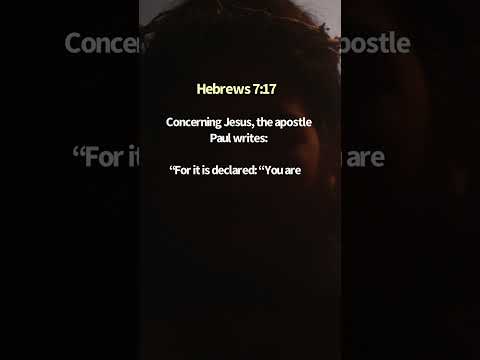 Jesus is a priest forever in the order of Melchizedek #bible #jesus #christian #jesuschrist #god