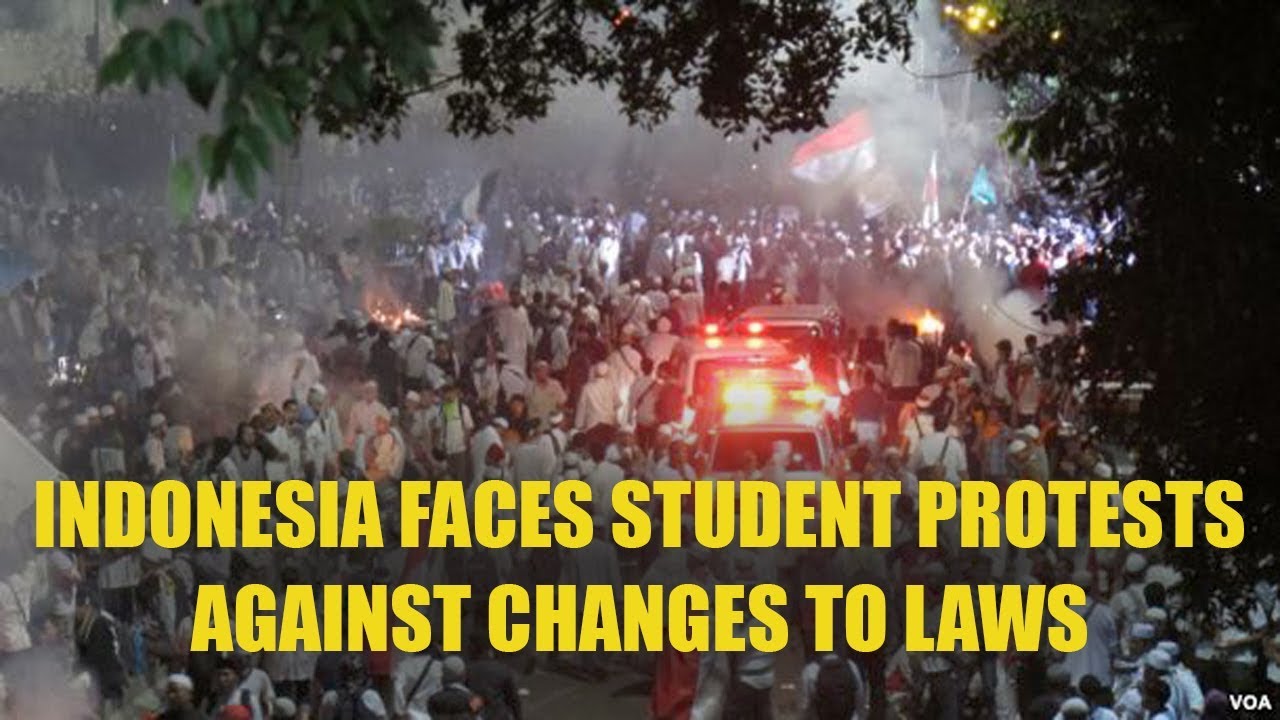 Indonesia Faces Student Protests Against Changes To Laws