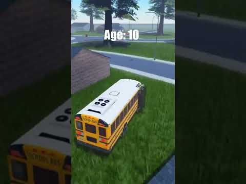 Different ages driving a school bus...