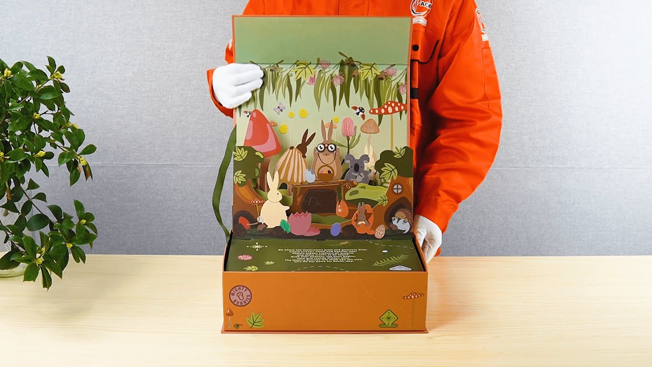 Custom Rigid Gift Box with 3D Pop ups for Chocolates