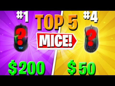 TOP 5 GAMING MICE FOR FORTNITE IN 2022!