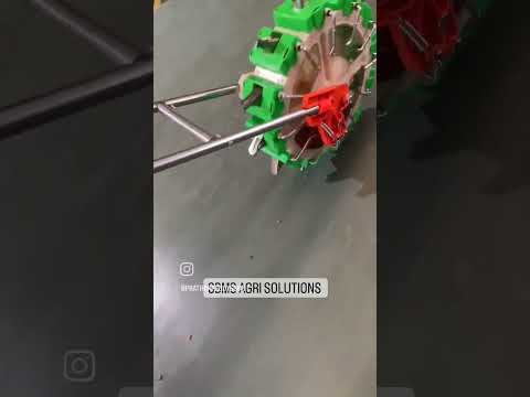 Really manual seeder with 14teeth one trial....
