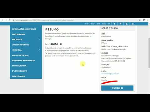EAD SENAI-SP   Como fazer a sua Inscrição.
