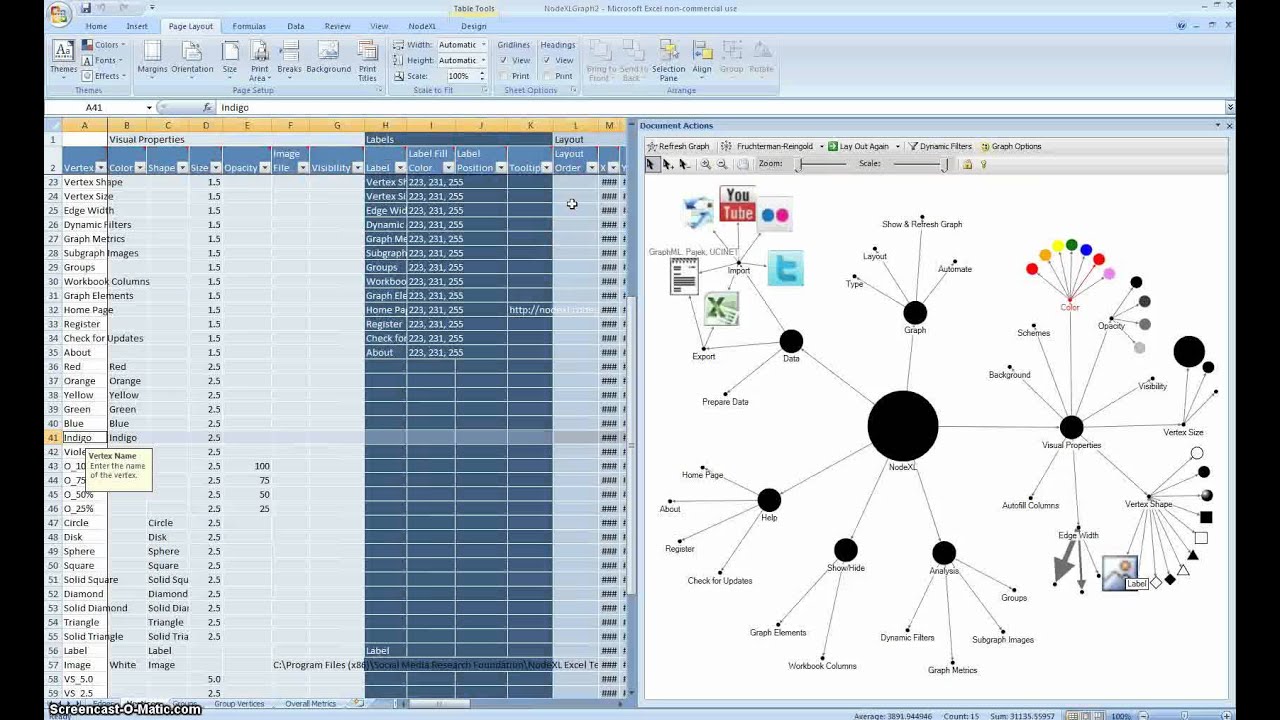 NodeXL Tutorial (part 1 of 3)