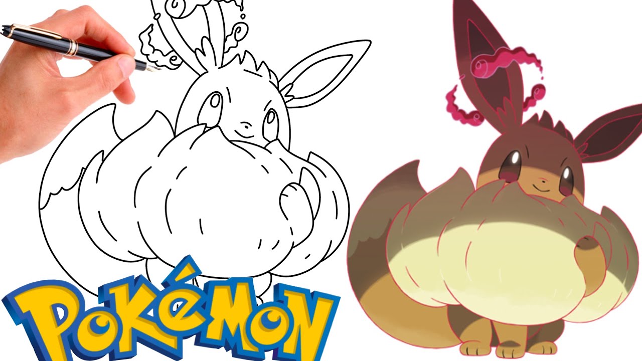 How To Draw GIGANTAMAX EEVEE POKEMON | Gigantamax Pokemons