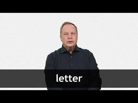 LETTER 释义 | 柯林斯英语词典