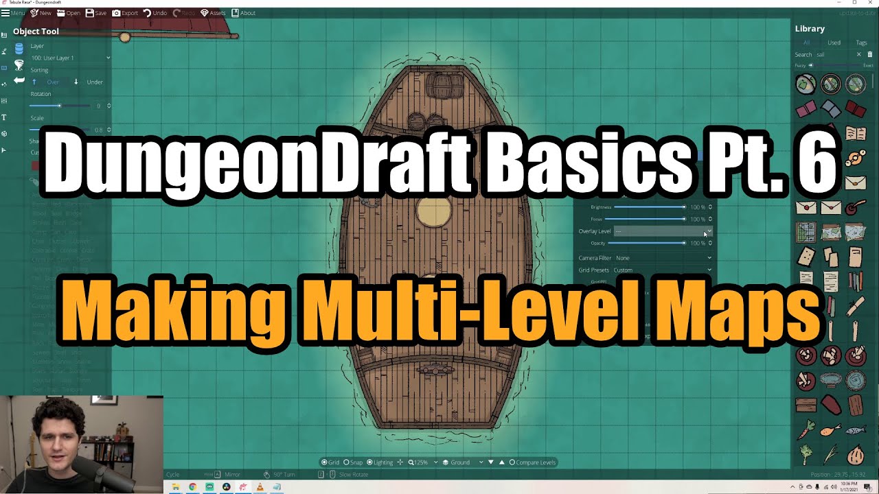 (Updated) DungeonDraft Basics Part 6 - Making Multi-Leveled Maps