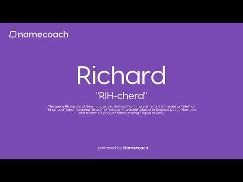 How to Pronounce Richard