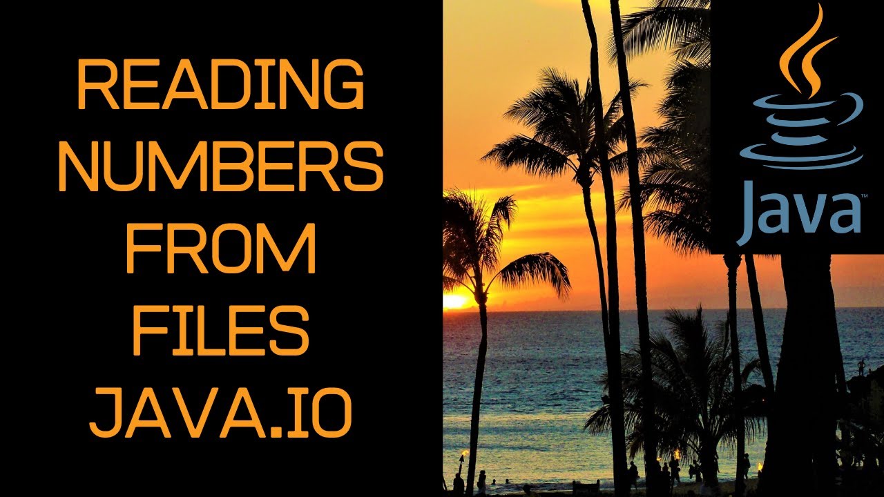 Reading Numbers From A Text File With BufferedReader Java.IO Package - Beginner Java Tutorial