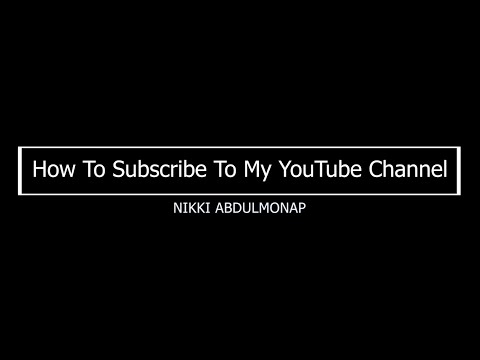How To Subscribe on My YouTube Channel