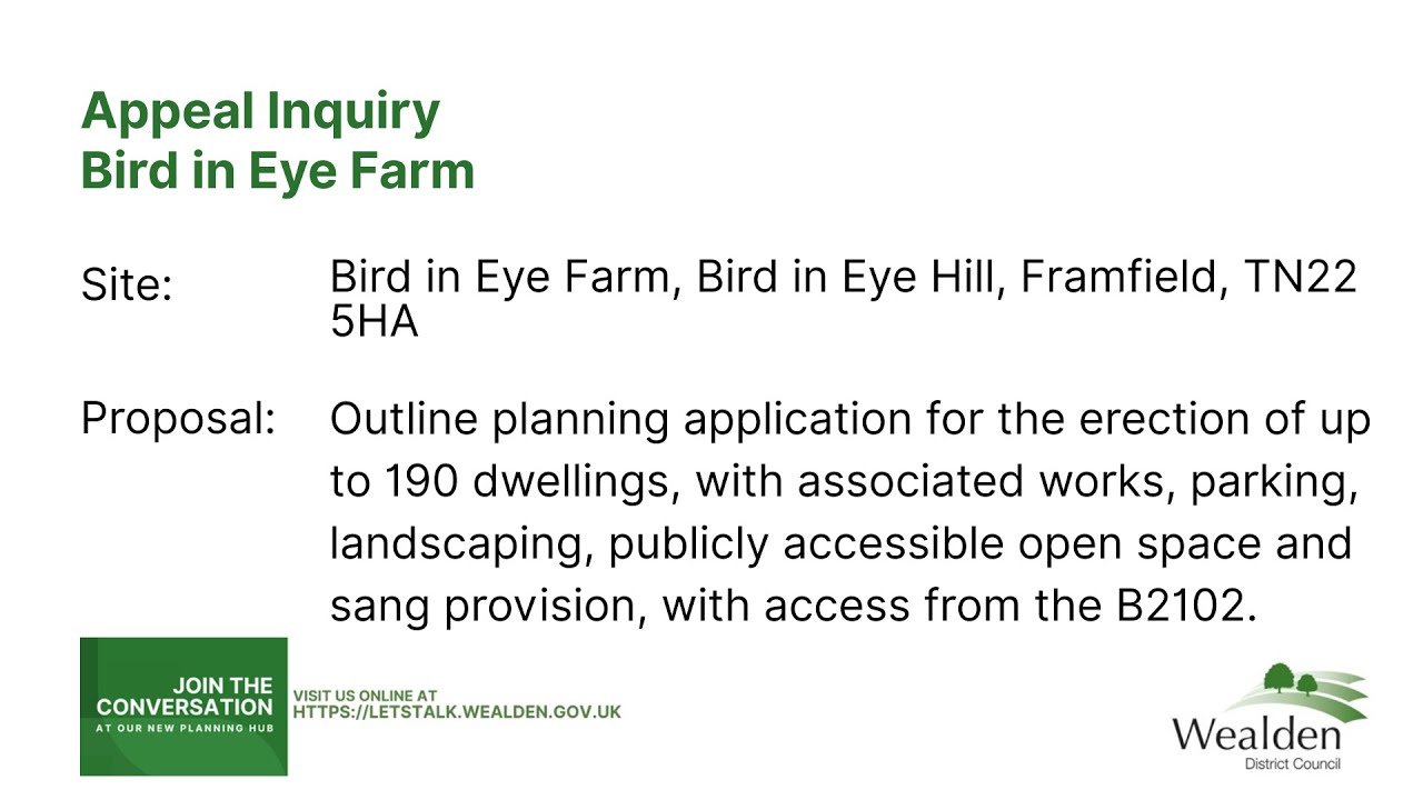 Planning Appeal Inquiry: WD/2024/1799/MAO - Bird in Eye Farm - Day 4
