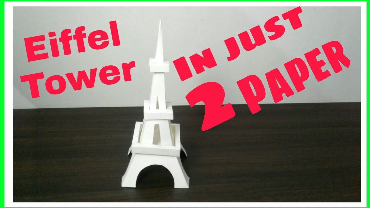 DIY Eiffel Tower/ How to make Eiffel Tower in just 2 paper/Home Decoration idea/We all beauties