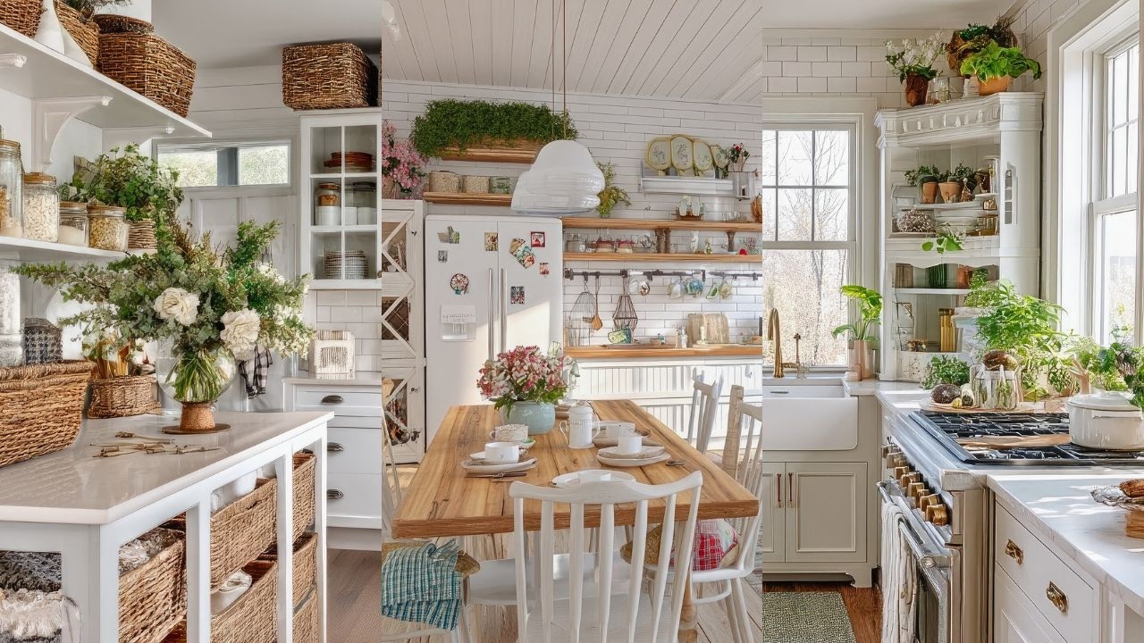 White Farmhouse Kitchen Ideas | Cozy Rustic Accents for Timeless Charm