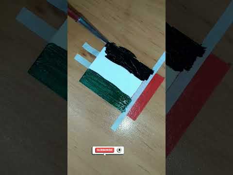 Painting the UAE flag: a journey to the heart of national identity????.#short