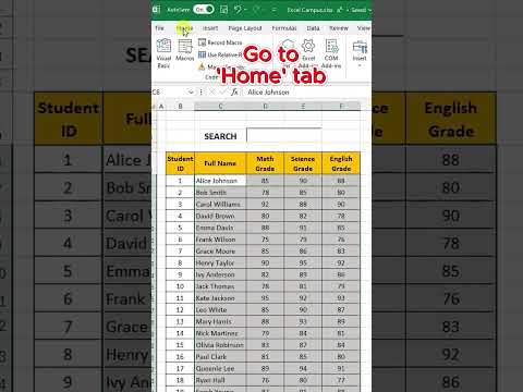 Dynamic Search Box in Excel: How To Search in Excel