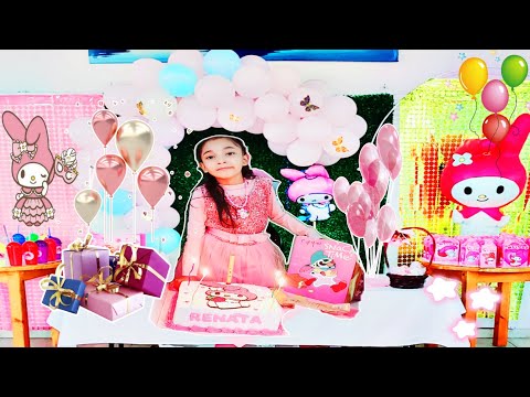 La Fiesta de Renata #mymelody #party #family #entertainment #kuromi #melody #vlog