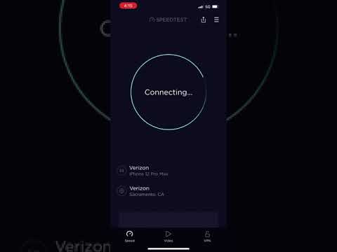 Verizon Speed Testing inside the Blue Oaks Movie Theater in Rocklin, CA. CONGESTION