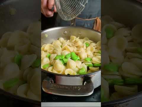 Spring Orecchiette with Fava beans & Pancetta