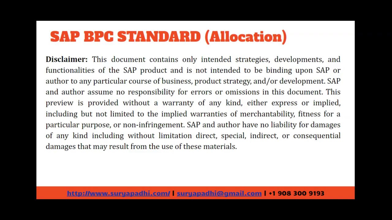 SAP BPC (STANDARD) ALLOCATION WITH LOGIC SCRIPT