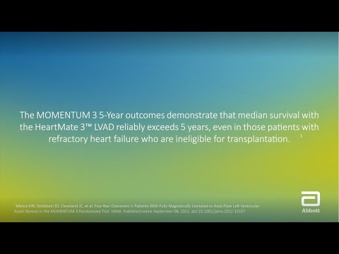 MOMENTUM 3 5-Year Data: Extending Survival and Improving Quality of Life For Heart Failure Patients
