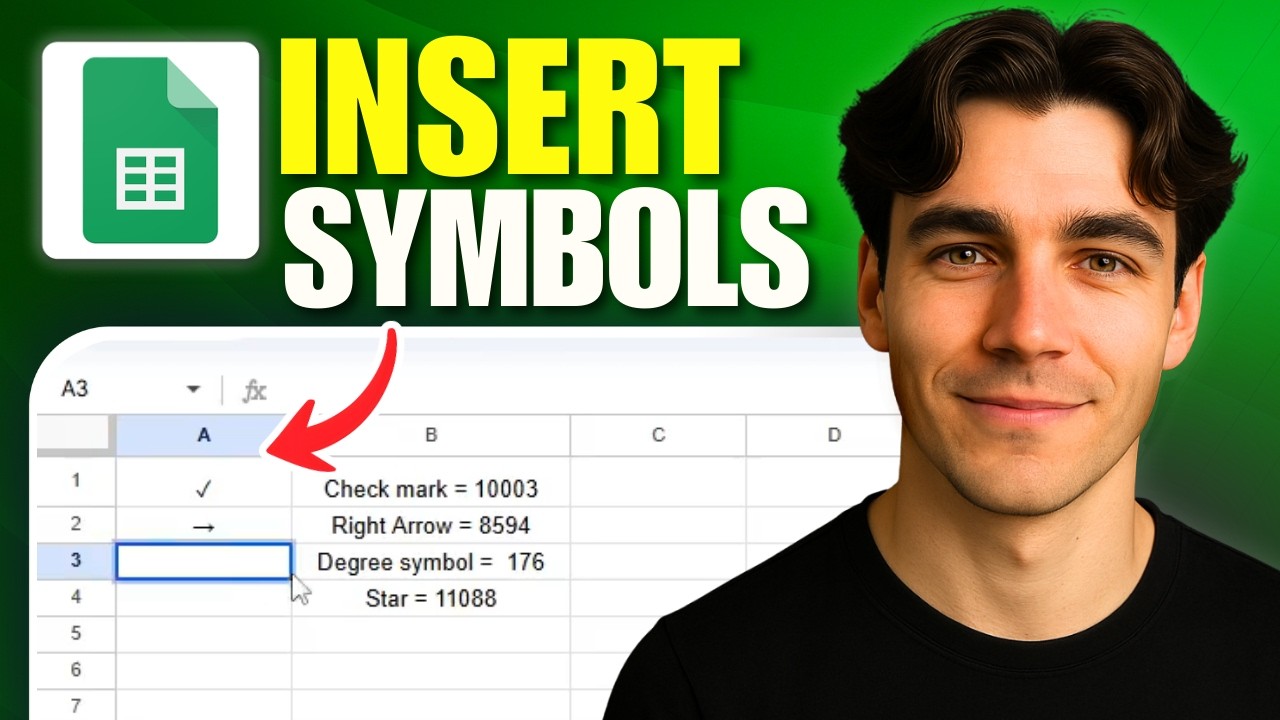 How to Insert Symbols in Google Sheets (Tutorial 2026)