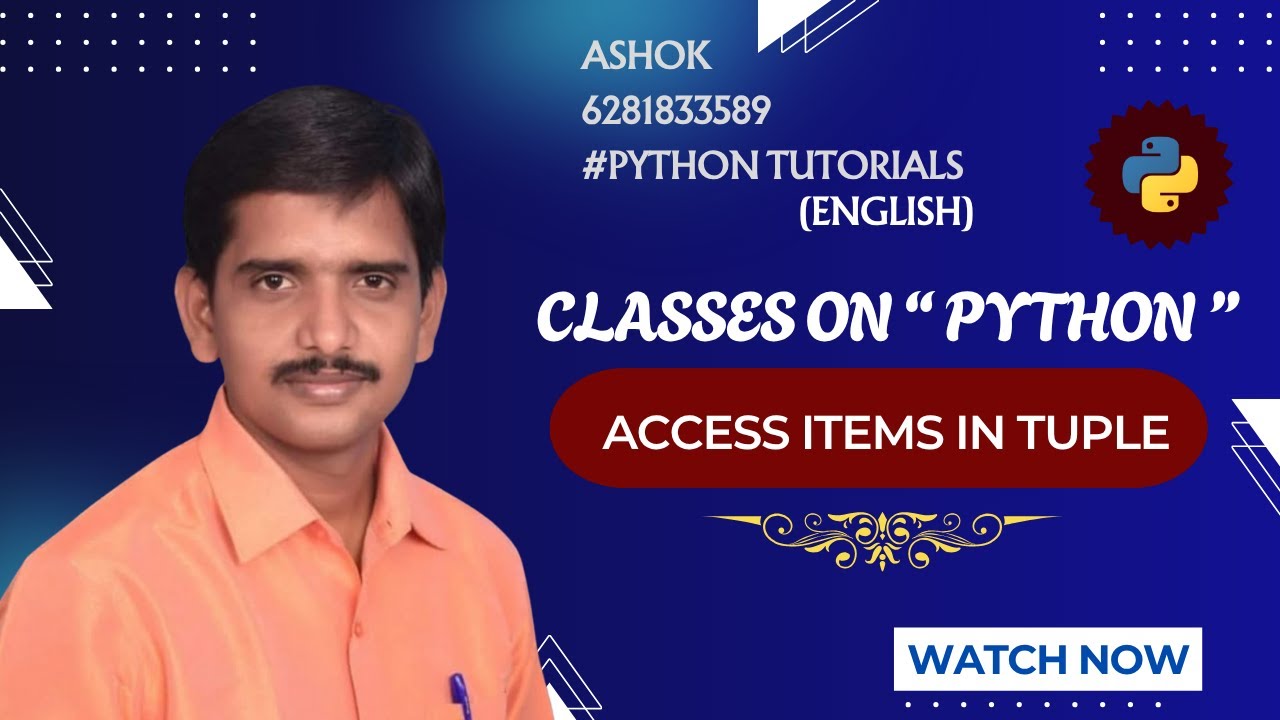 How to Access Tuple Items in Python | Python Tuple Tutorial