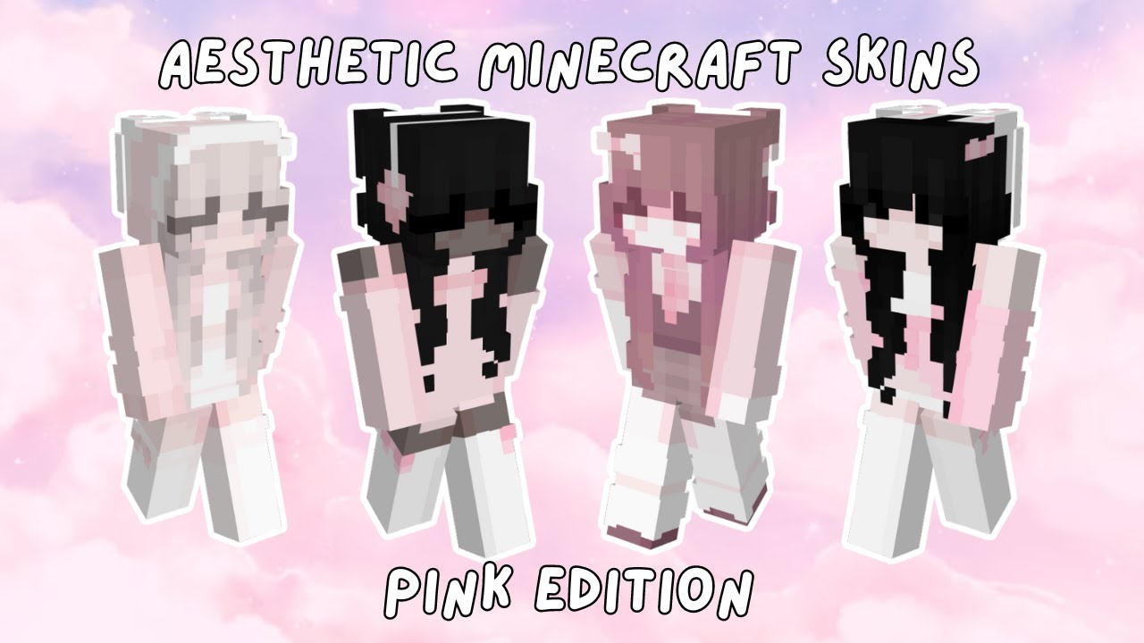 Aesthetic and Cute Minecraft Skins 🌷 Pink Minecraft Skins for Java Edition