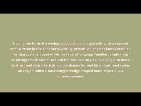 what is the meaning of cuneiform