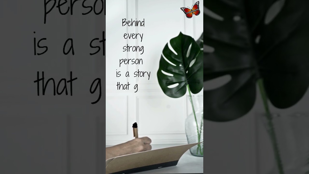 Behind Every Strong Person 🦋💛  #grief #loss #mourning