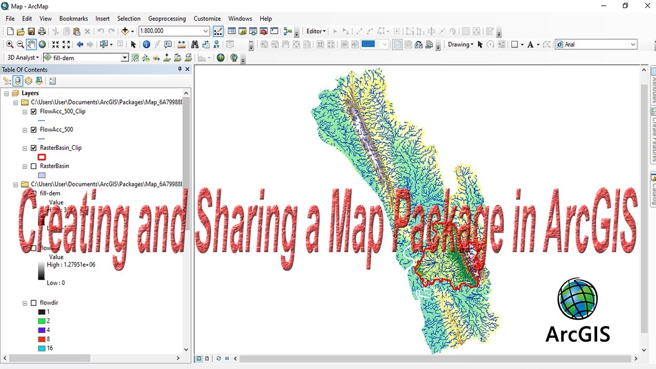 Creating and Sharing a Map Package in ArcGIS