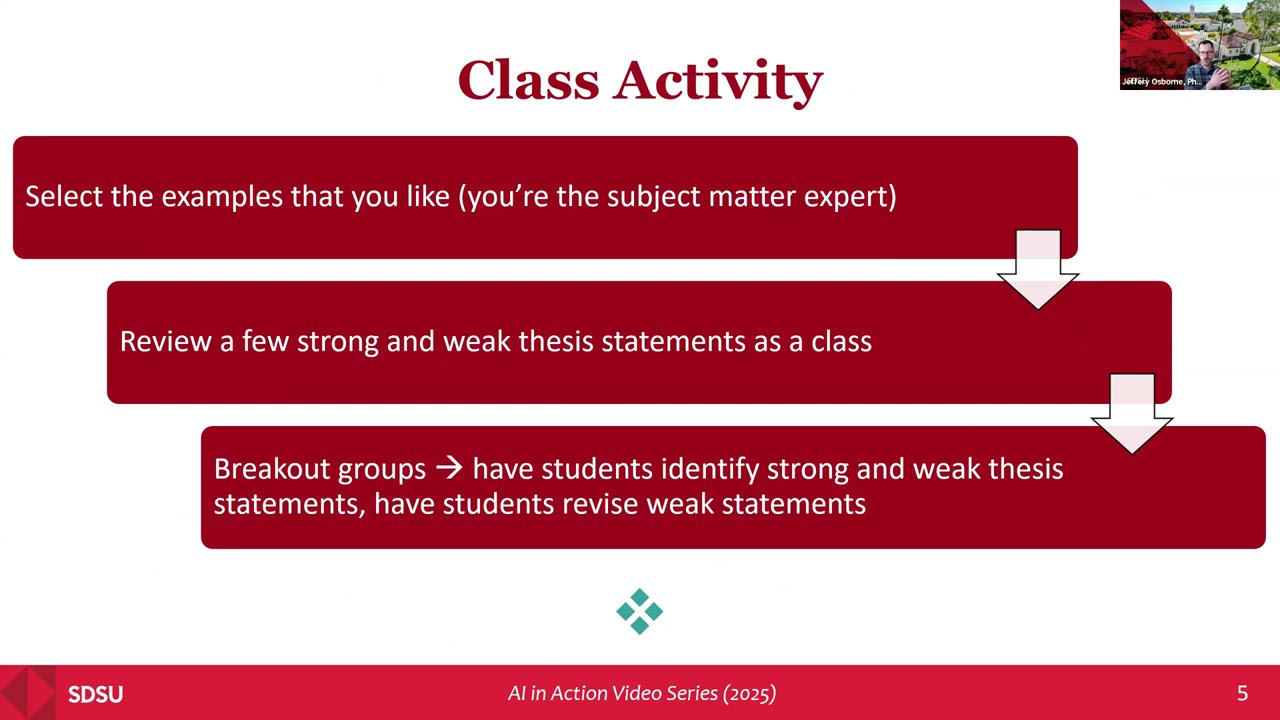 AI in Action – Using AI to Amplify Your Teaching: Creating Examples – Jeffery R. Osborne, PhD
