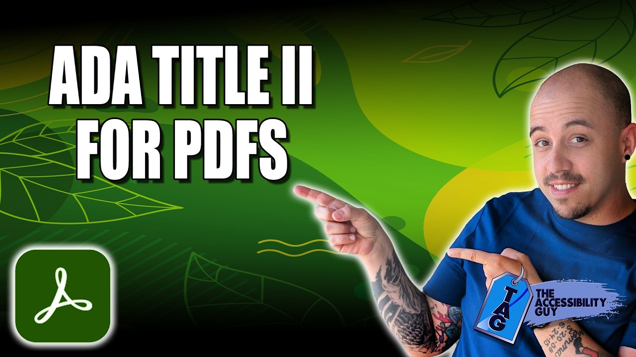 ADA Title 2 Requirements for PDFs and Electronic Documents