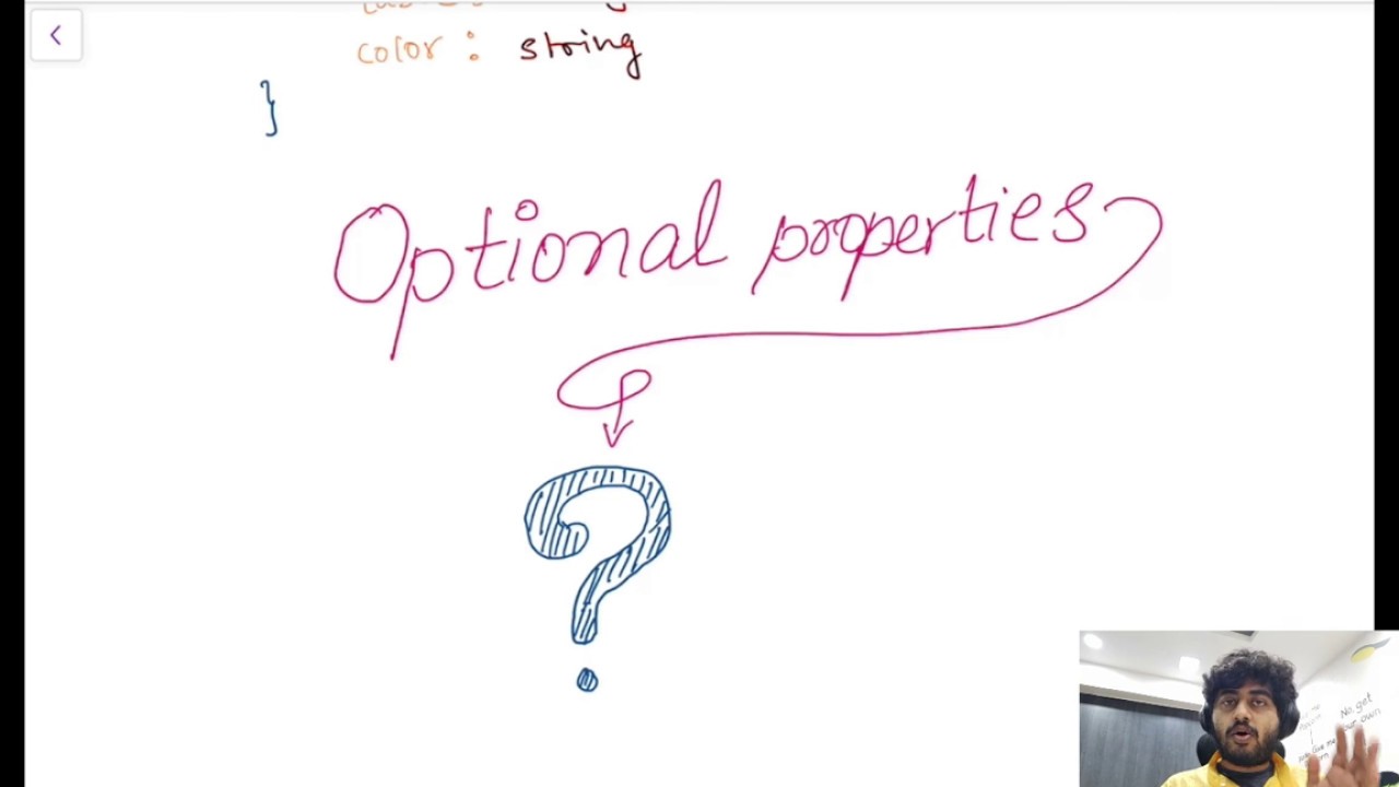 Typescript: Optional Properties