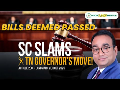 SC Declares TN Governor’s Action Illegal | Article 200 Explained | Must-Know Judgment 2025