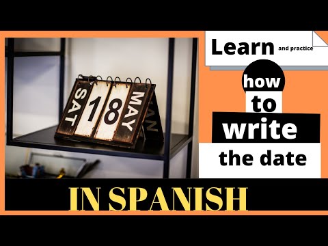 How to write the date in Spanish? come and check it out !