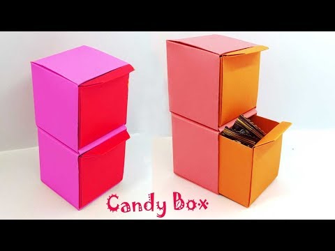 How to make a paper candy box with drawers easy tutorial for kids ...