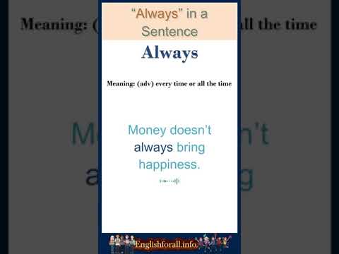 Always Meaning | Always in a Sentence | Most common words in English #shorts