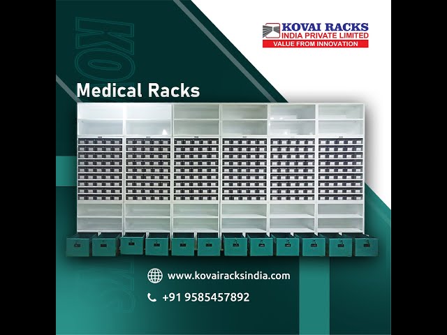 Pharmacy and Medical Rack - Medical Shop Racks Manufacturer from Coimbatore