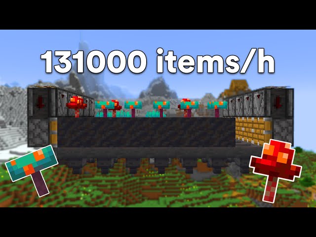 How to Build the Fastest Possible Fungus Farm (Java 1.19) Minecraft Map