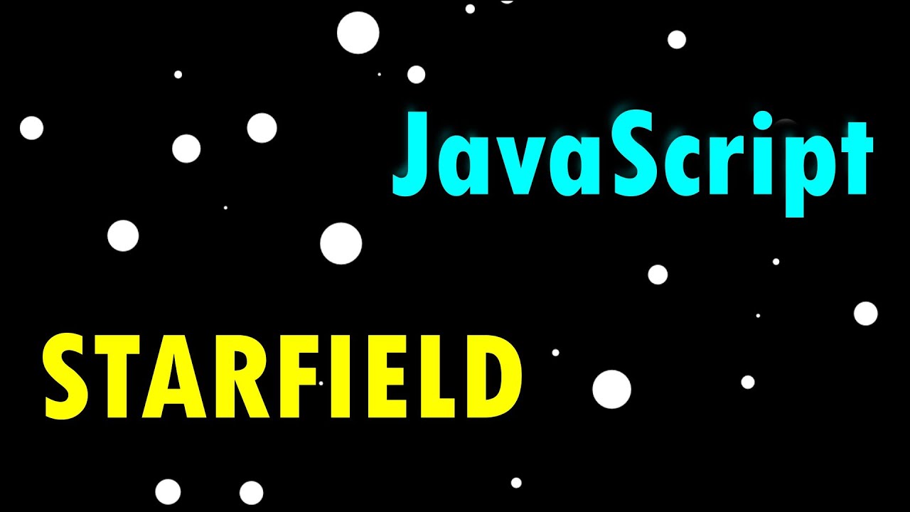 JavaScript Animated Starfield (HTML Canvas Using an Animation Loop)