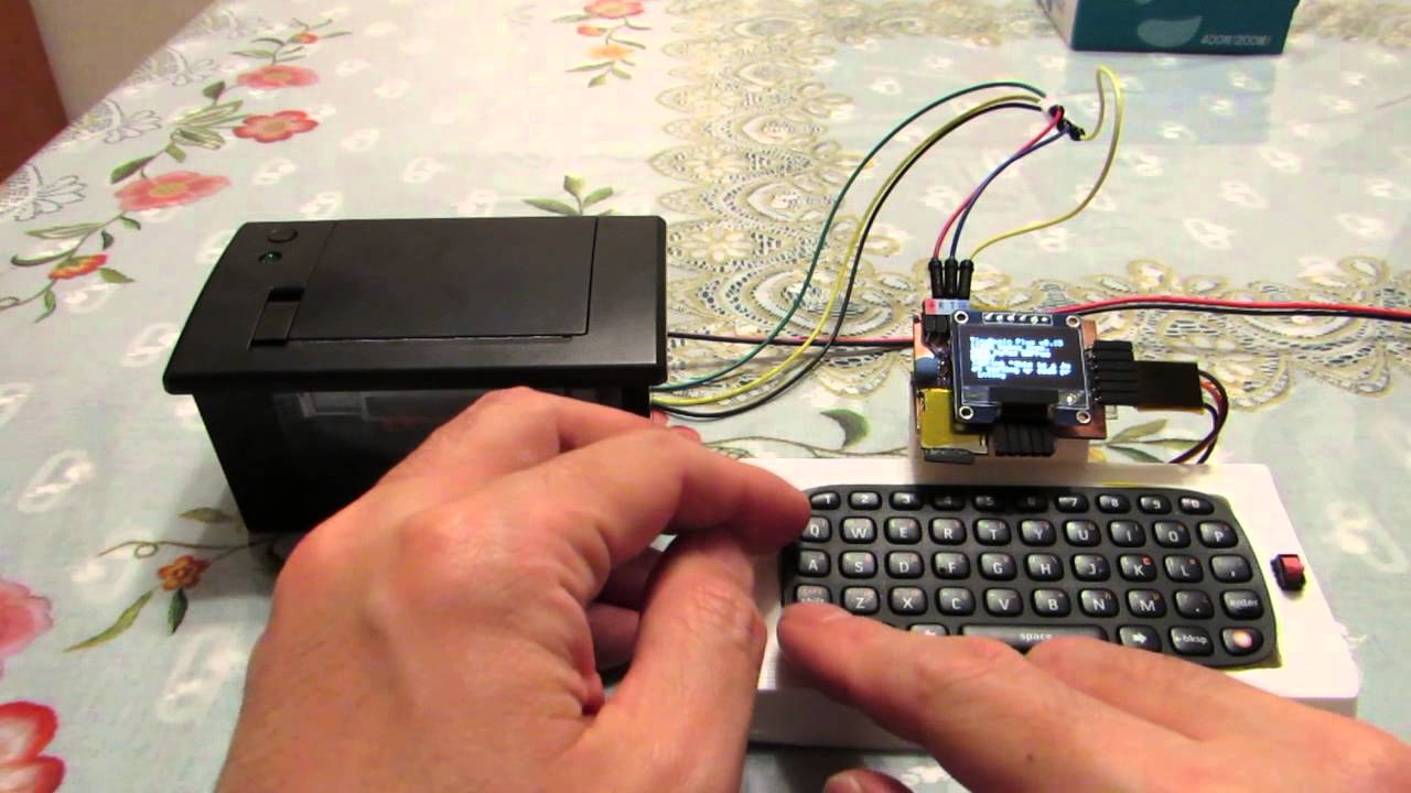 QR-code typewriter by adding new function for tinyBasicPlus