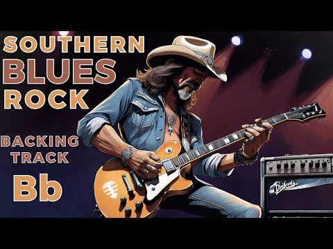 SOUTHERN BLUES ROCK backing track in Bb - Allman Brothers' style jam