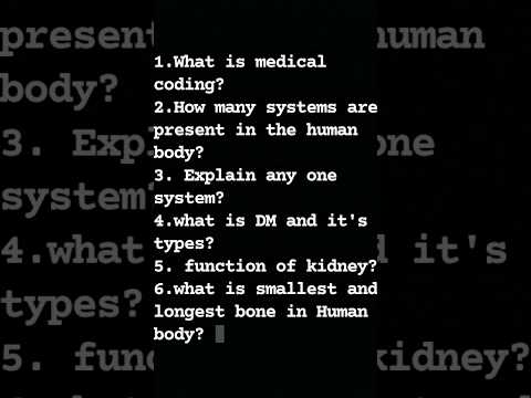 medical coding interview questions | fresher interview questions|#medicalcoding #interview