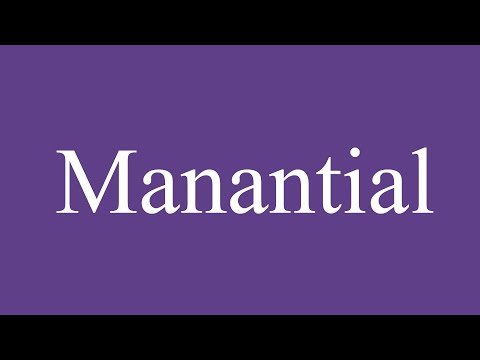 Como Pronunciar ''Manantial'' (Spring) Correctamente en Español
