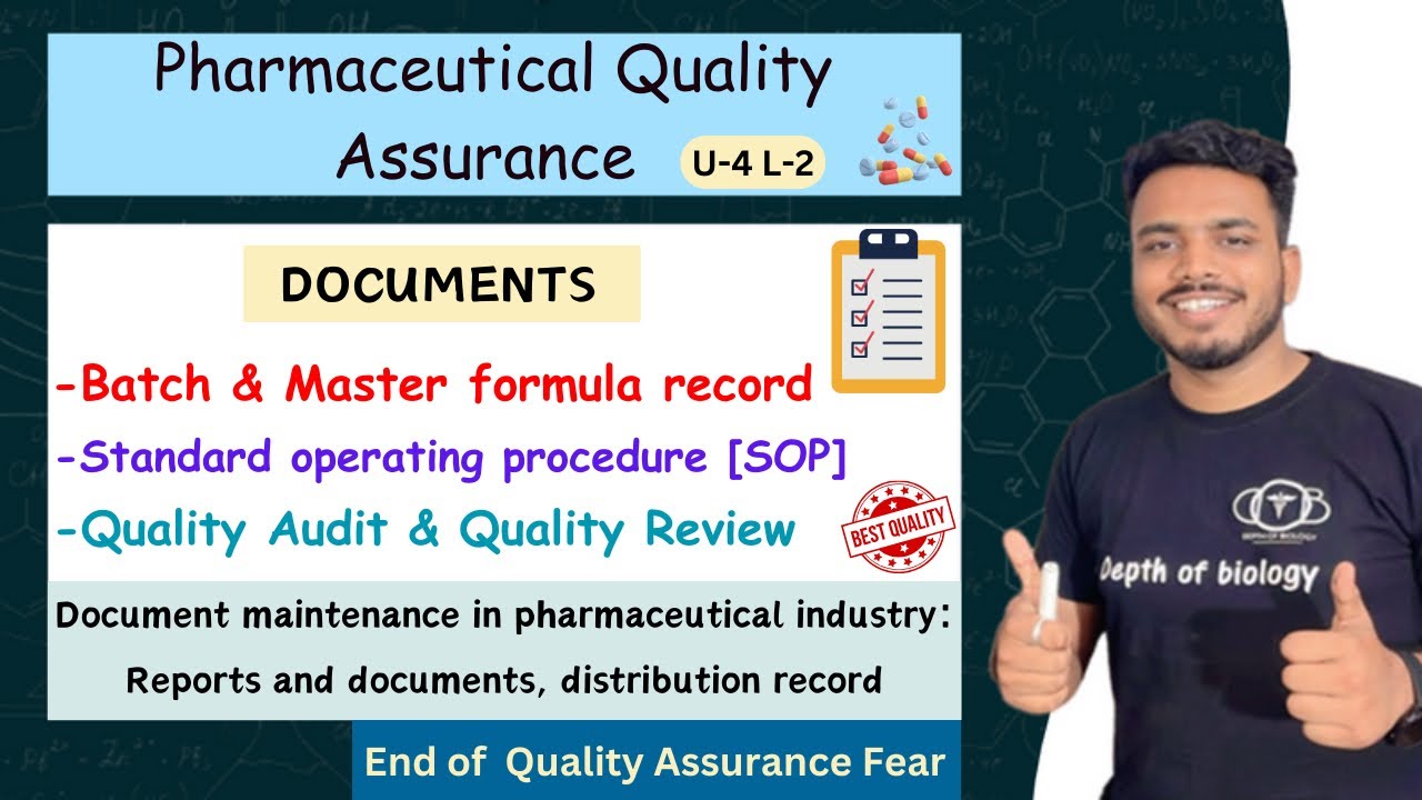 Documentation | Batch Formula Record | Master Formula Record | SOP | Quality audit | Quality Review