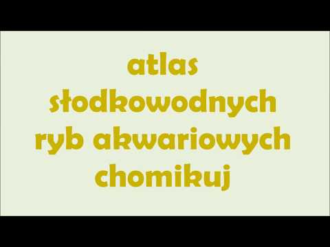 atlas słodkowodnych ryb akwariowych chomikuj