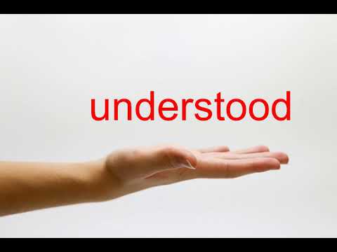 How to Pronounce understood - American English