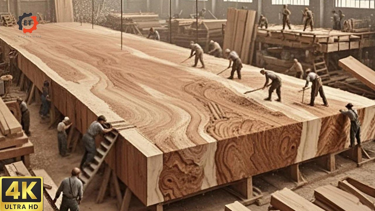 Gigantic Logging Operation Takes On Monster-Sized Trees | Stunning, Powerful Footage