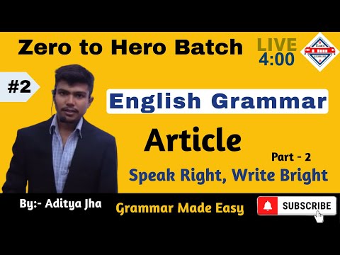 Exam EXPRESS | Grammar Made Easy: Learn English Step by Step | Article | Day - 2 | Aditya Jha