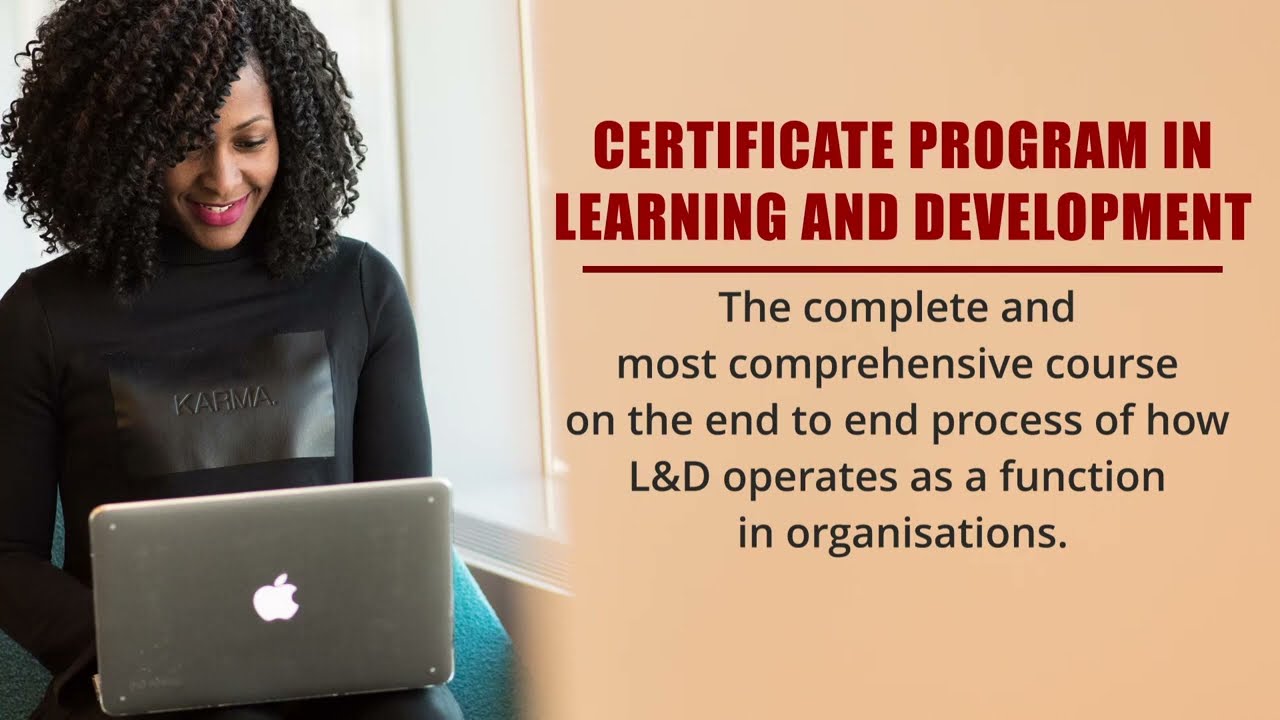 Certificate Program in Learning and Development